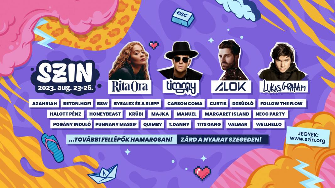 SZIN 2023: Rita Ora, Alok, Lukas Graham, Timmy Trumpet, ... - Élményem.hu SZIN 2023: Rita Ora, Alok, Lukas Graham, Timmy Trumpet, ... - Élményem.hu